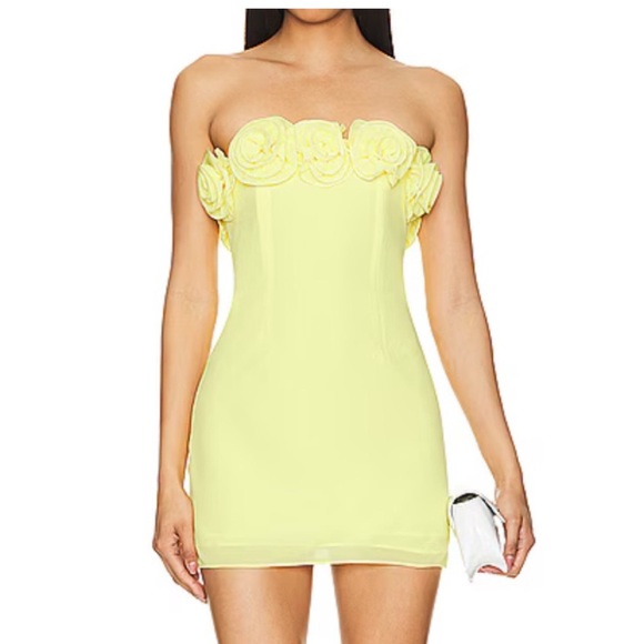 Lovers + Friends | Dresses | Jemma Mini Dress Yellow | Poshmark